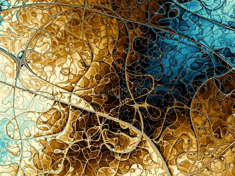 Abstract wavy fractal stock illustration. Illustration of texture ...