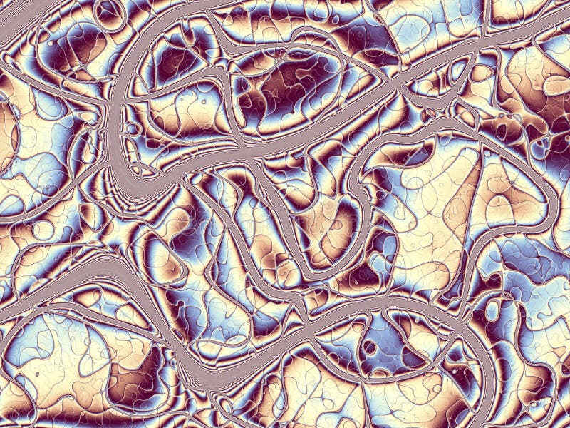 Abstract wavy fractal stock illustration. Illustration of background ...