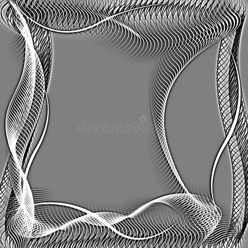 Abstract wavy frame stock illustration. Illustration of effect - 28929083