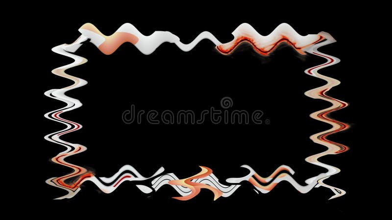 Abstract Wavy Frame Design stock video. Video of color - 335536053