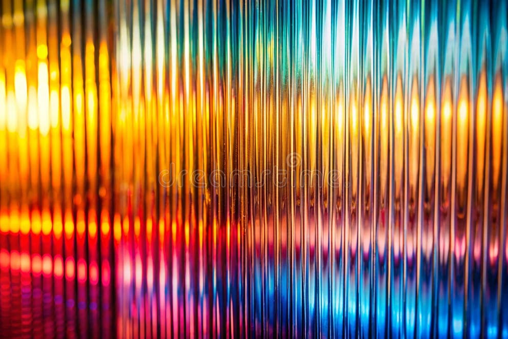 Abstract Wavy Glass Pattern with Multi-Colored Light Illumination Stock ...