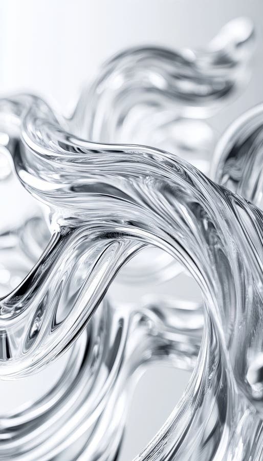 Abstract Wavy Glass Texture, Transparent and Elegant Design, Artistic ...