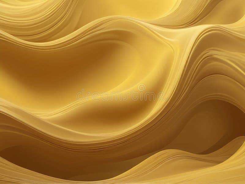 Abstract Wavy Gold Yellow Blur Movement Illustration Background Stock ...