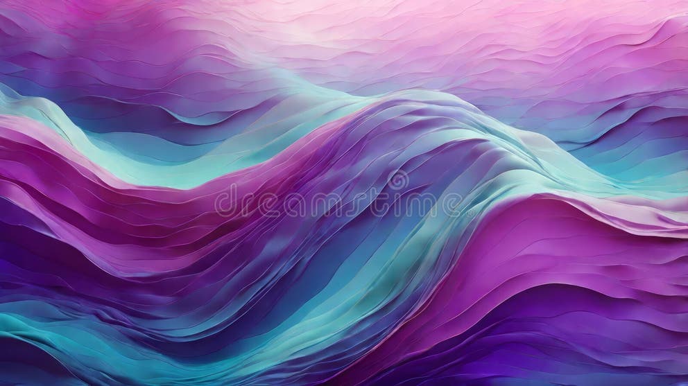 Abstract Wavy Gradient Background with Smooth Flowing Textures. Stock ...