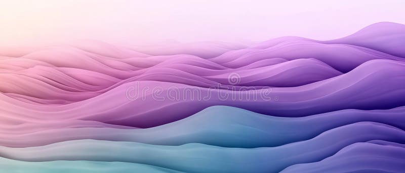 Abstract Wavy Gradient Background with Soft Colors Stock Illustration ...