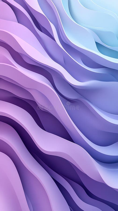 Abstract Wavy Gradient Background with Soft Colors Stock Illustration ...
