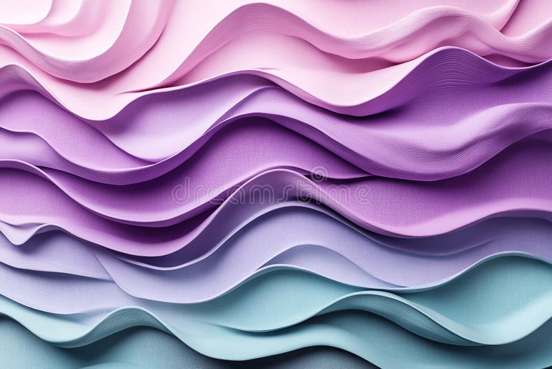 Abstract Wavy Gradient Background with Soft Colors Stock Illustration ...