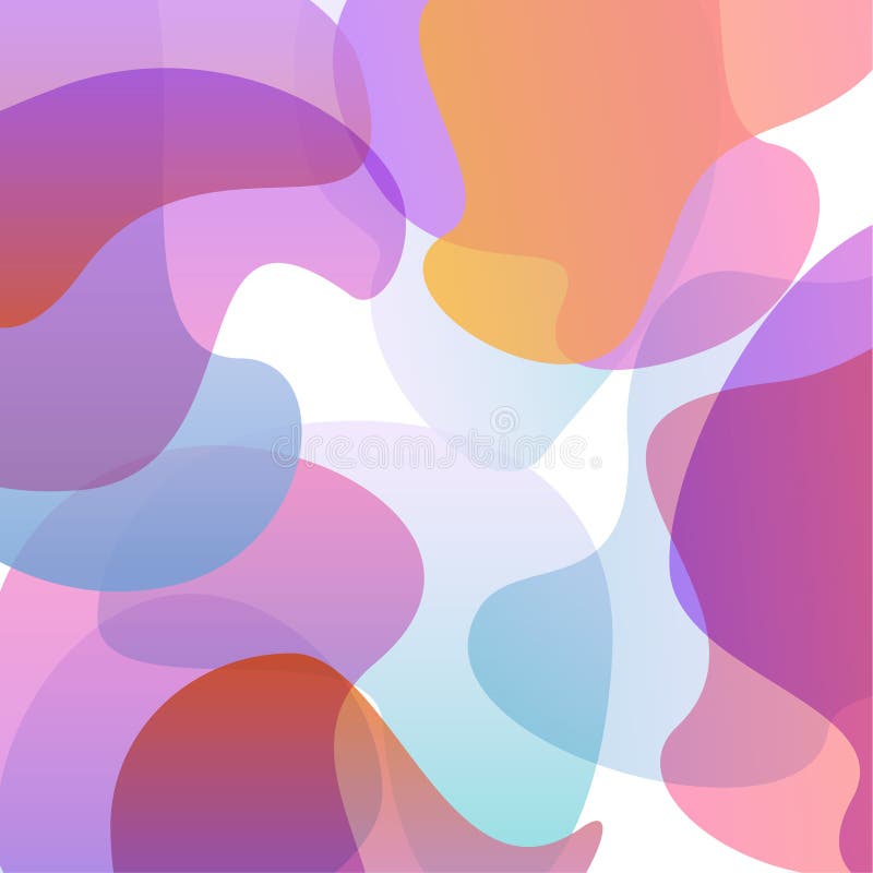 Set of Liquid Shapes Elements. Abstract Blotch Shape. Gradient Abstract ...