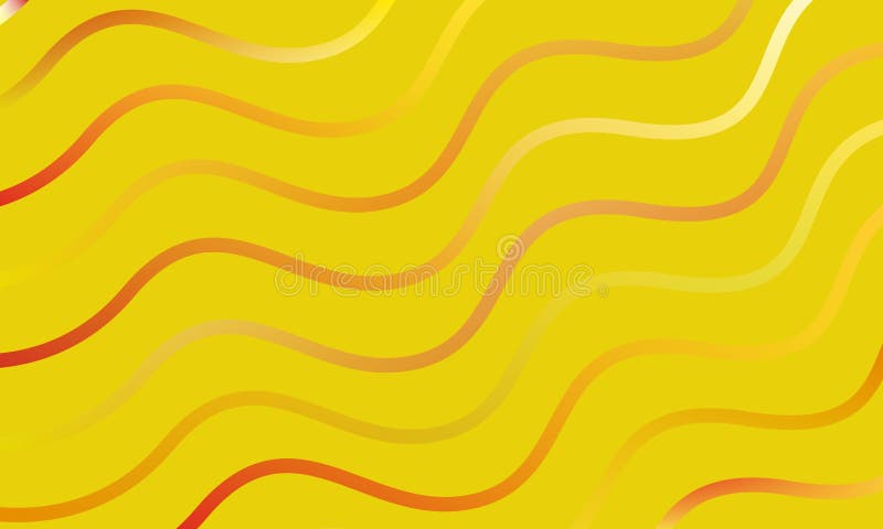 Abstract Wavy Gradient Yellow Background Vector Art Stock Illustration ...