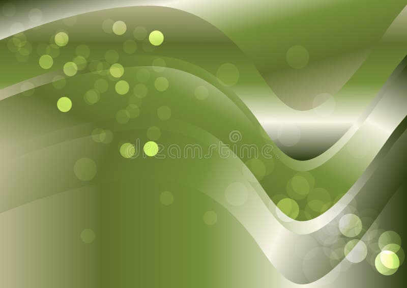 Abstract Wavy Green and Beige Gradient Background Vector Art Stock ...