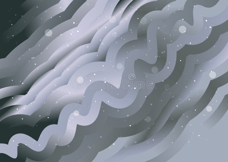 Abstract Wavy Grey Gradient Background Stock Vector - Illustration of ...