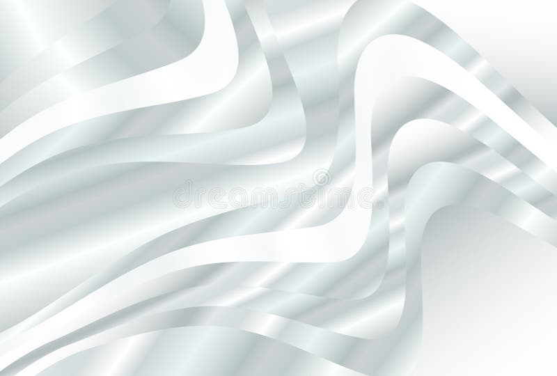 Abstract Wavy Grey and White Gradient Background Vector Image Beautiful ...