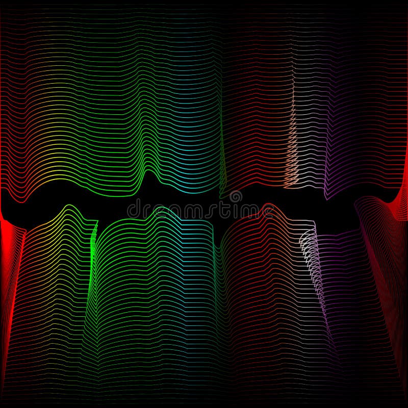 Abstract Wavy Grid Background. Vector Eps 10 Stock Vector ...