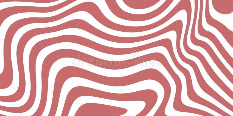 Abstract Wavy Groovy Banner with Pink and White Design Elements Stock ...