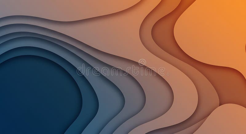 Abstract Wavy Layers Background: a Generative AI Design Stock ...