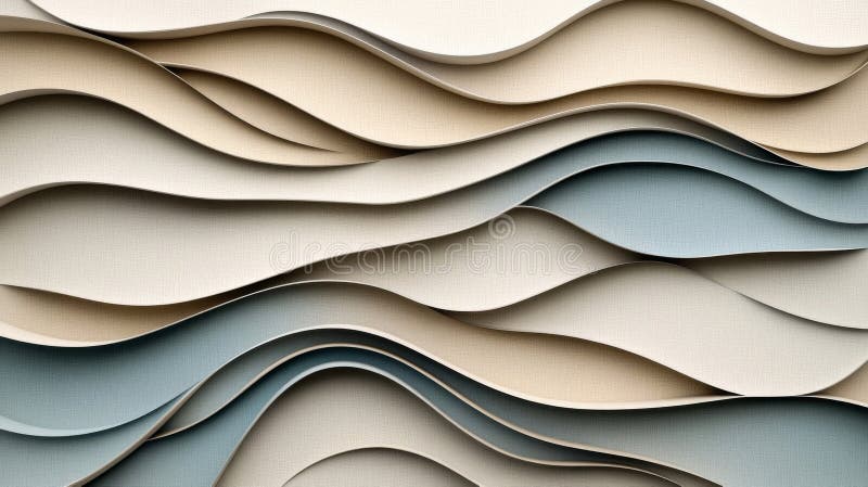 Abstract Wavy Layers Background Texture Stock Illustration ...
