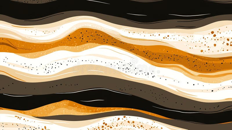 Abstract Wavy Layers of Earthy Tones Stock Photo - Image of striped ...