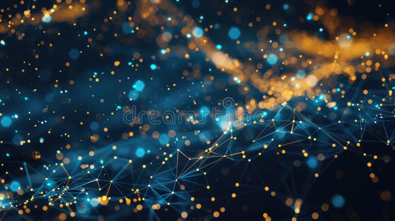 Abstract Wavy Lights with Sparkles in Digital Art Create a Mesmerizing ...