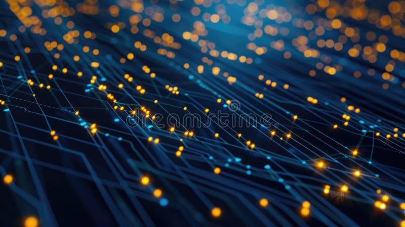 Abstract Wavy Lights with Sparkles in Digital Art Create a Mesmerizing ...