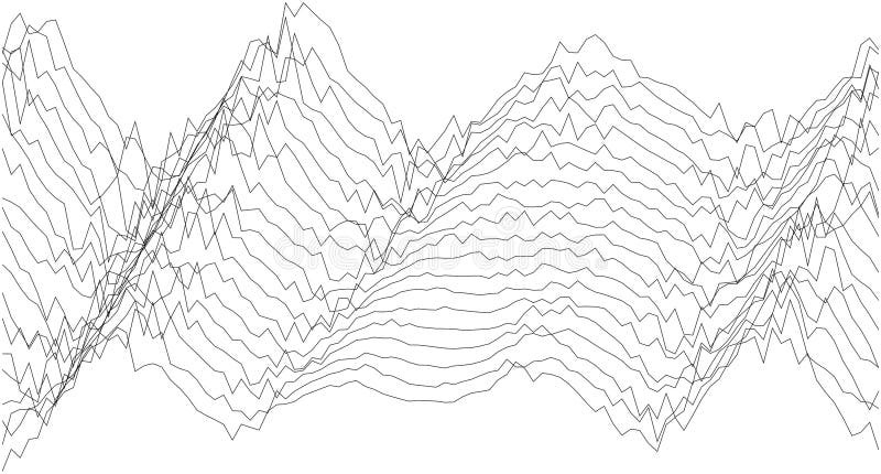 Abstract Wavy Line Art Design Perfect for Modern Wall Decor or ...