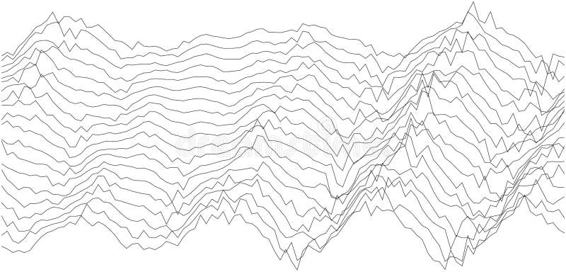 Abstract Wavy Line Art for Digital and Print Design Projects Stock ...
