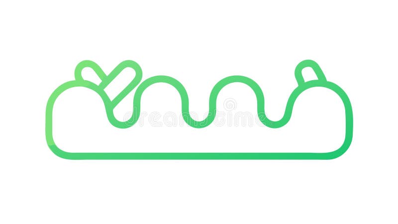 Abstract Wavy Line Icon, Symbolizing Movement or Growth, Vector Design ...