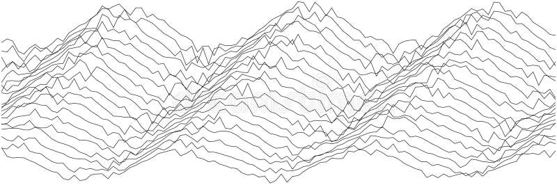 Abstract Wavy Line Pattern Design for Modern Art and Decor Stock Vector ...