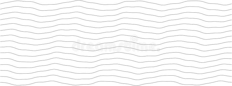 Abstract Wavy Line Pattern - Minimalistic Black and White Design for ...