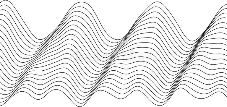 Abstract Wavy Line Pattern for Modern Design and Backgrounds Stock ...