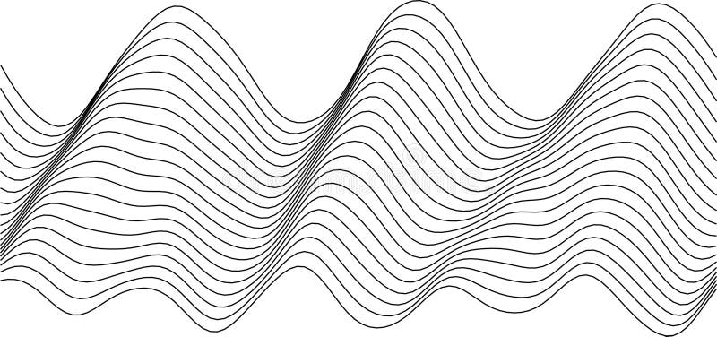 Abstract Wavy Line Pattern for Modern Design Projects Stock ...