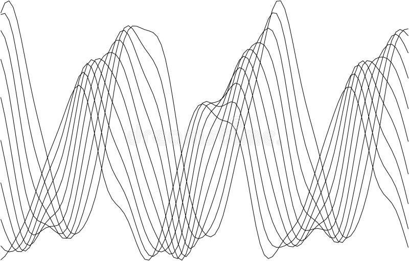 Abstract Wavy Line Pattern for Modern Graphic Design and Digital ...