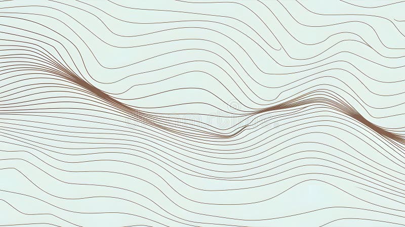 Abstract Wavy Line Pattern in Soft Pastel Tones Stock Illustration ...