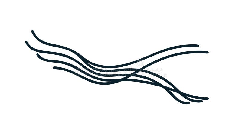 Abstract Wavy Lines Decorative Element Vector, Vector Design Generative ...