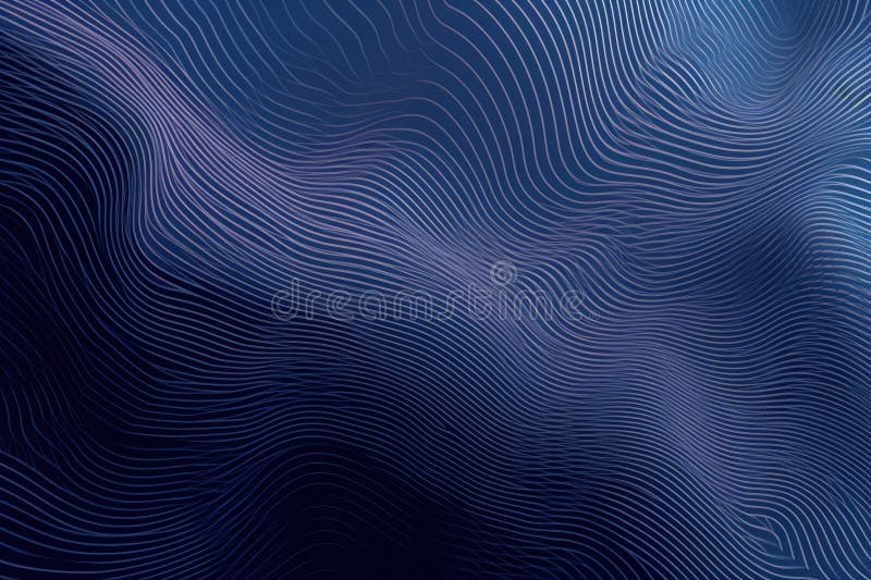 Abstract Wavy Lines in Deep Blue Tones Create a Mesmerizing Visual ...