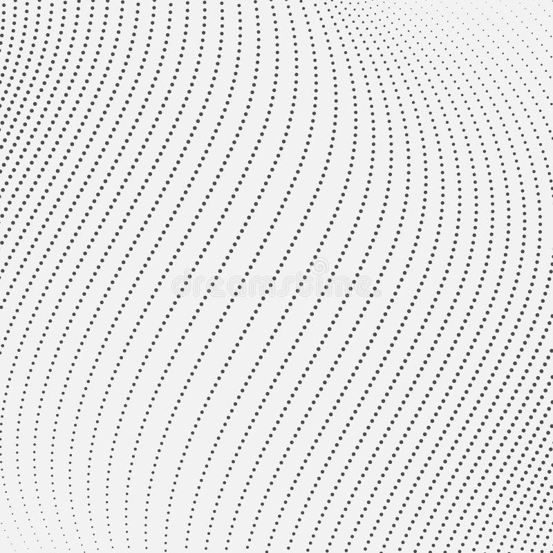 Abstract Wavy Lines Dot Halftone Background Design Unique Idea Stock ...