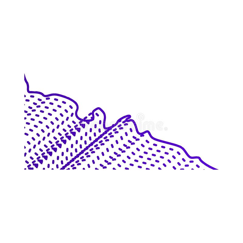 Abstract Wavy Lines Element. Flowing Particles Wave Pattern 3D Curve ...