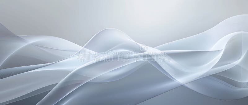 Abstract Wavy Lines on a Light Background Futuristic Technology ...