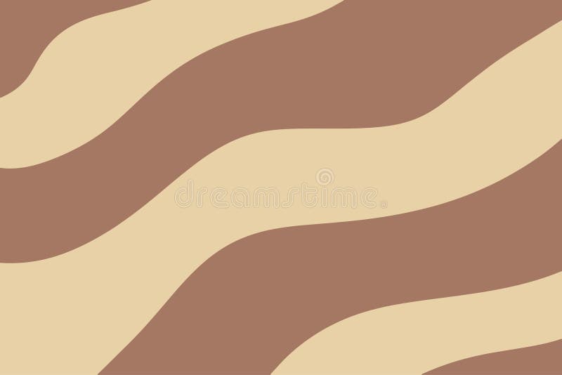 Abstract Wavy Lines. Mocha Mousse Colors. Trendy Modern Background ...