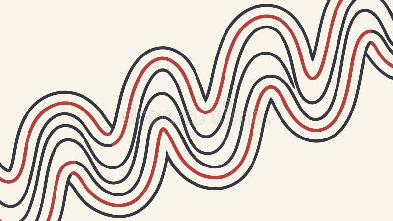 Abstract Wavy Lines Pattern Design Element Vector Design Generative Ai