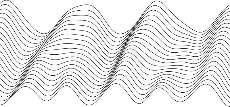 Abstract Wavy Lines Pattern for Modern Design and Decoration Concepts ...
