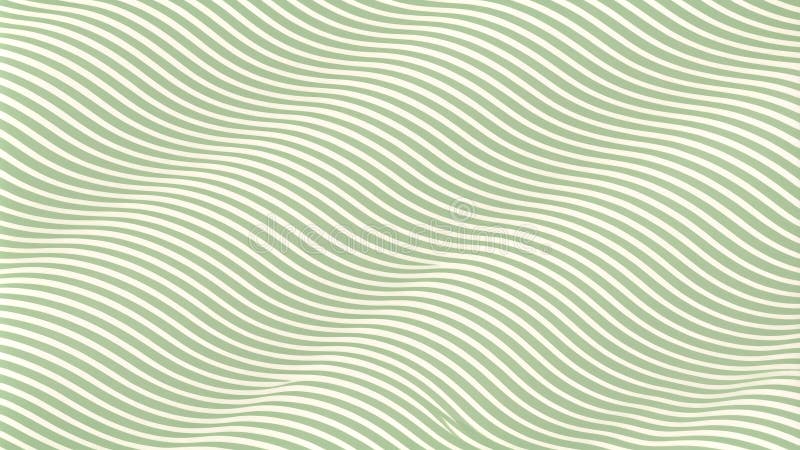 Abstract Wavy Lines Pattern in Soft Sage and Cream Tones Elegant ...