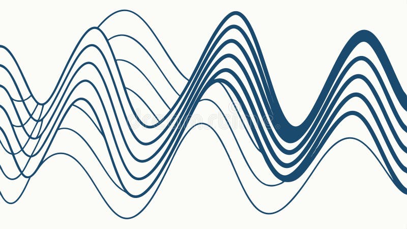 Abstract Wavy Lines Pattern Vector, Dynamic Flowing Design, Vector Design Generative AI Stock ...
