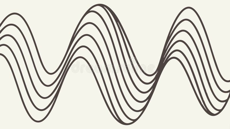 Abstract Wavy Lines Pattern Vector, Rhythmic and Flowing Design, Vector Design Generative AI ...