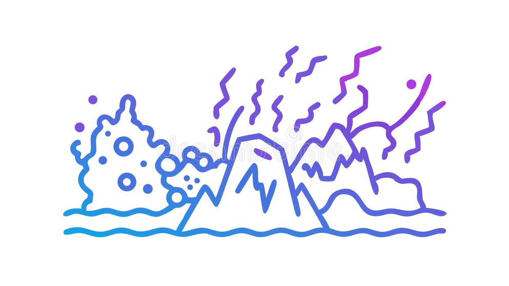 Abstract Wavy Lines Representing Stormy Seas or Rough Waters. Vector ...