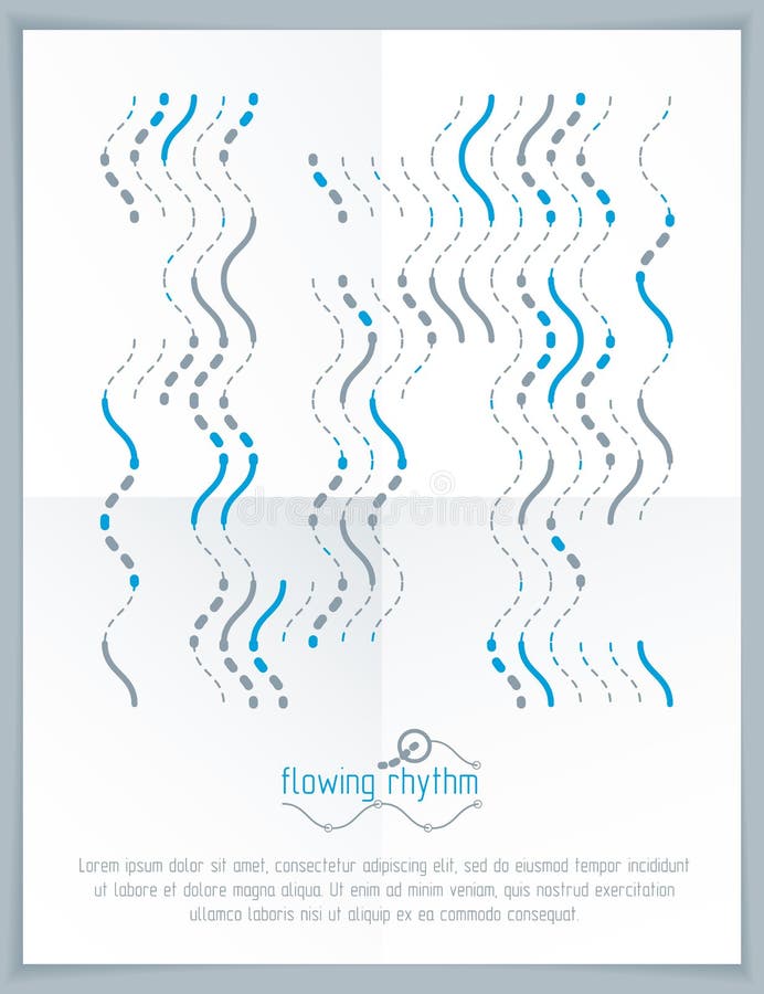 Abstract Wavy Lines Rhythm Pattern for Use in Graphic and Web De Stock ...