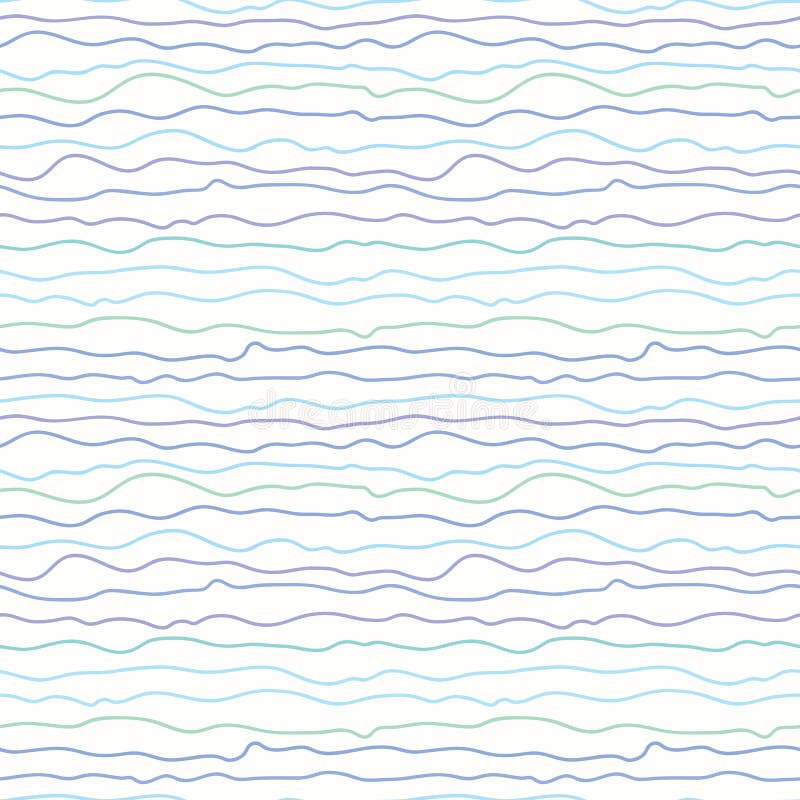 Abstract Wavy Lines Seamless Repeat Pattern Stock Vector - Illustration ...