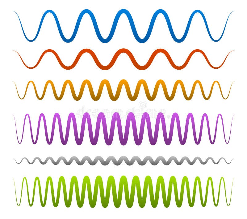 Abstract, wavy lines stock vector. Illustration of brush - 43486371