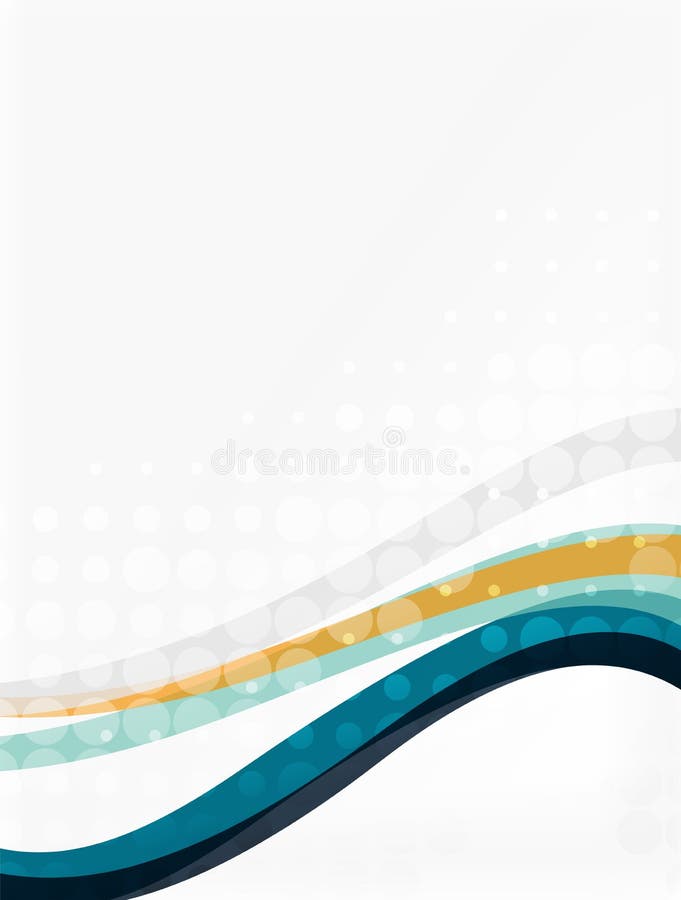 Abstract Wavy Lines with Transparent Dots Stock Vector - Illustration ...