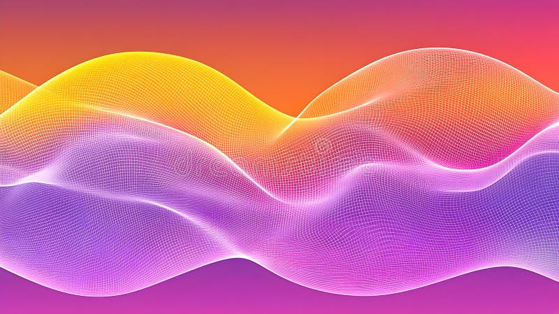 AI-Generated Abstract Waveform Stock Illustration - Illustration of ...