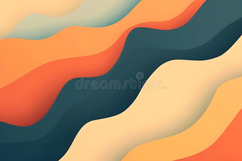 Abstract Wavy Lines, a Visual Exploration of Color and Form in Dynamic ...